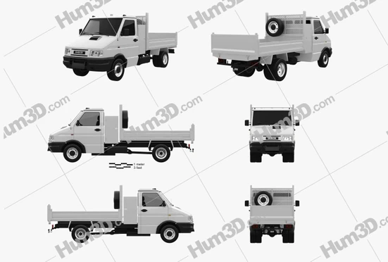 Iveco blueprints Download in PNG - 3DModels.org