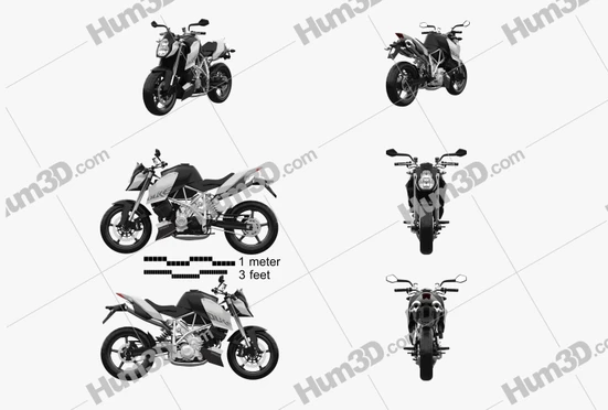 KTM blueprints Download in PNG - 3DModels.org