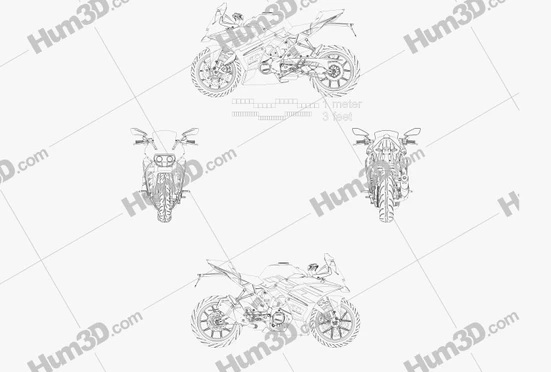 KTM blueprints Download in PNG - 3DModels.org
