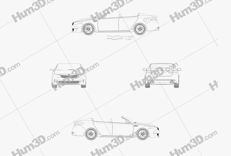 Kia Optima Roadster A1A 2015 Blueprint - 3DModels.org