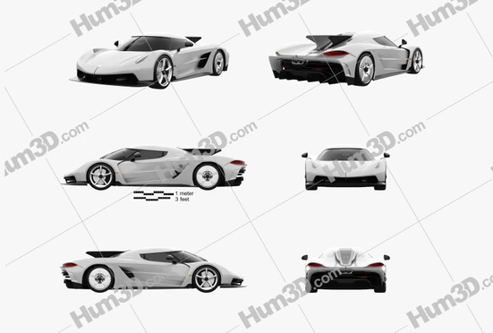 Koenigsegg blueprints Download in PNG - 3DModels.org