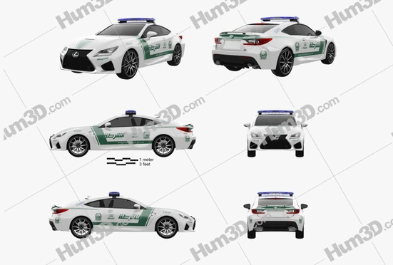Police car blueprints Download in PNG - 3DModels.org