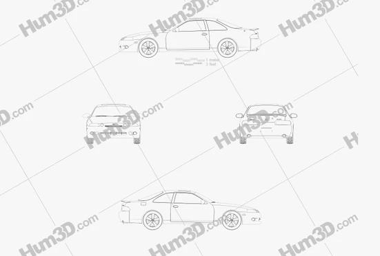 Lexus blueprints Download in PNG - 3DModels.org