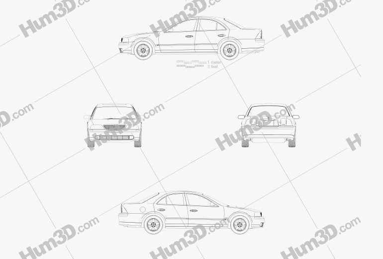 Lincoln LS 2002 도면 - 3DModels.org
