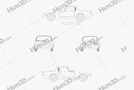 Lotus blueprints Download in PNG - 3DModels.org
