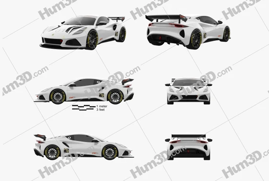 Lotus blueprints Download in PNG - 3DModels.org