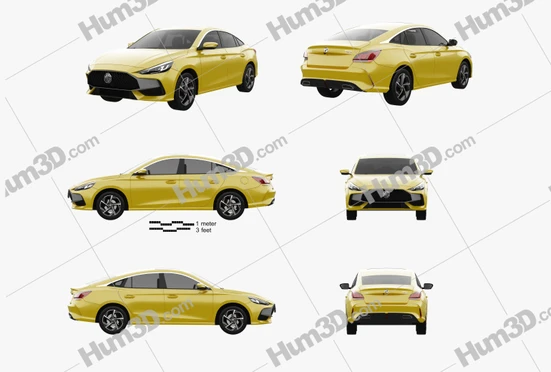 MG car blueprints Download in PNG - 3DModels.org