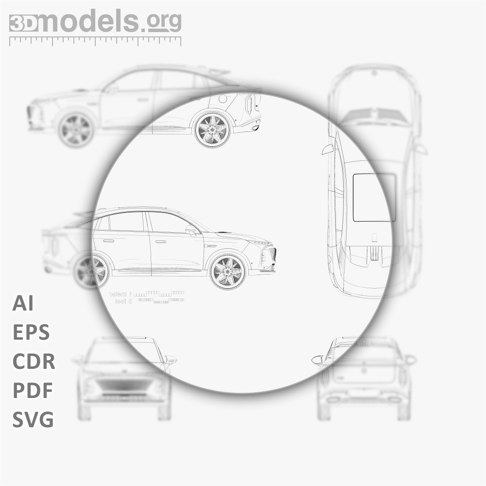 MG Whale 2025 Vector Blueprint - 3DModels.org