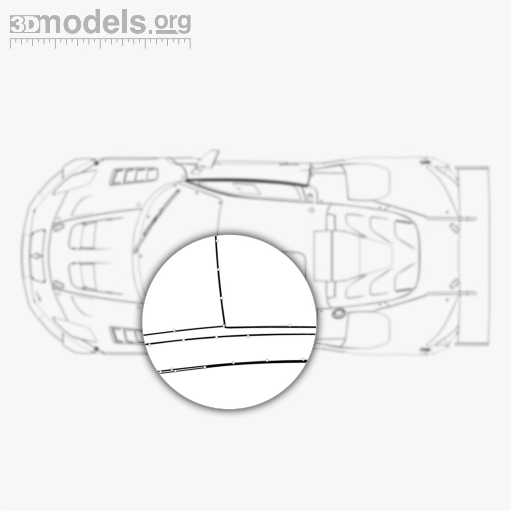 Maserati MC20 GT2 2025 Vector Blueprint - 3DModels.org