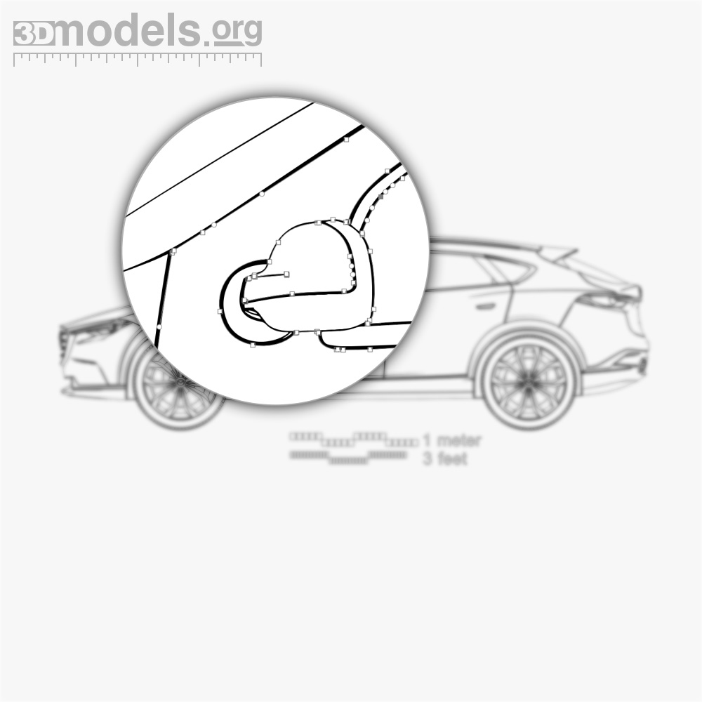 Mazda Koeru 2018 Vector Blueprint - 3DModels.org