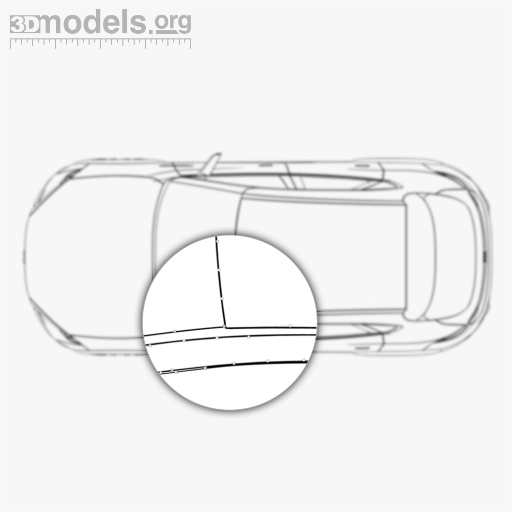 Mazda Koeru 2018 Vector Blueprint - 3DModels.org