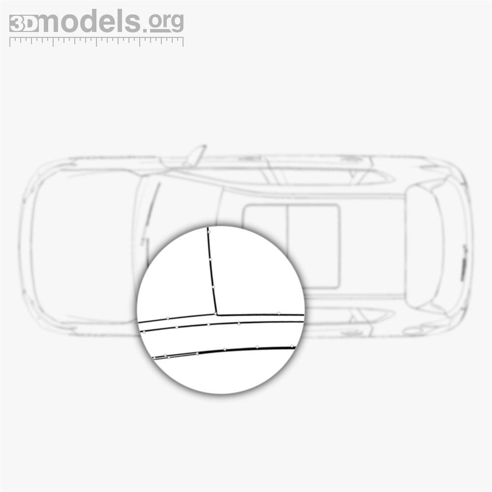 Mazda CX-5 G 2025 Vector Blueprint - 3DModels.org