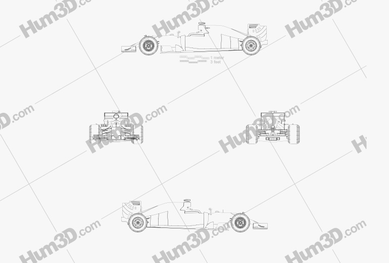 McLaren MP4-31 2016 Blueprint - 3DModels.org