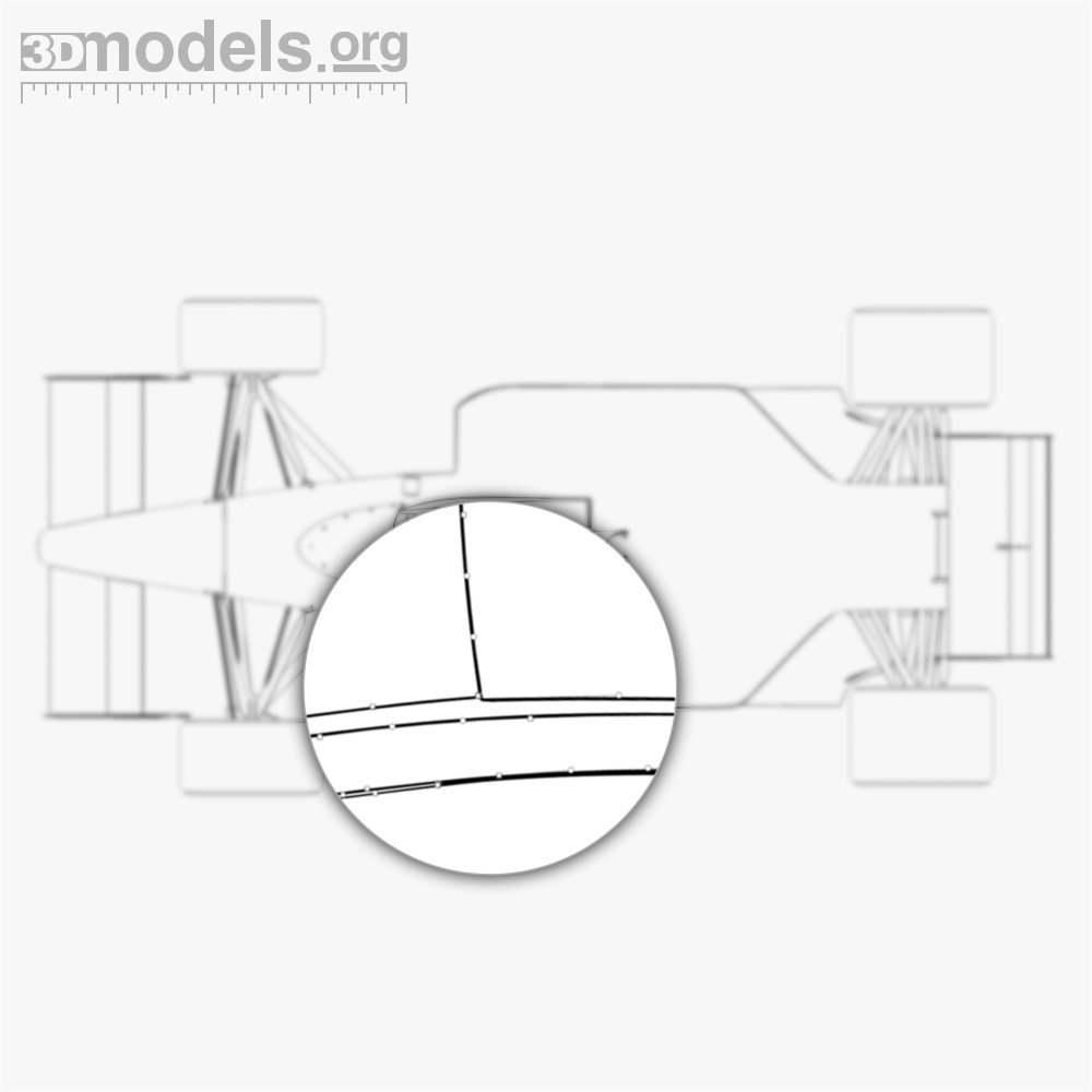 McLaren-Honda MP4/4 1991 Vector Blueprint - 3DModels.org