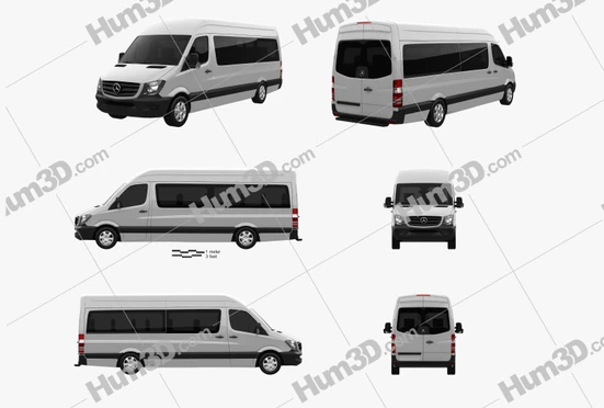 Planos Mercedes Sprinter Modelos 3D Descargar - 3DModels.org