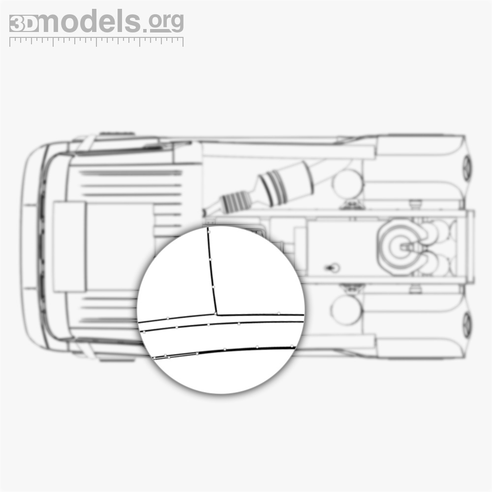 Mercedes-Benz Axor Formula Truck 2016 Vector Blueprint - 3DModels.org