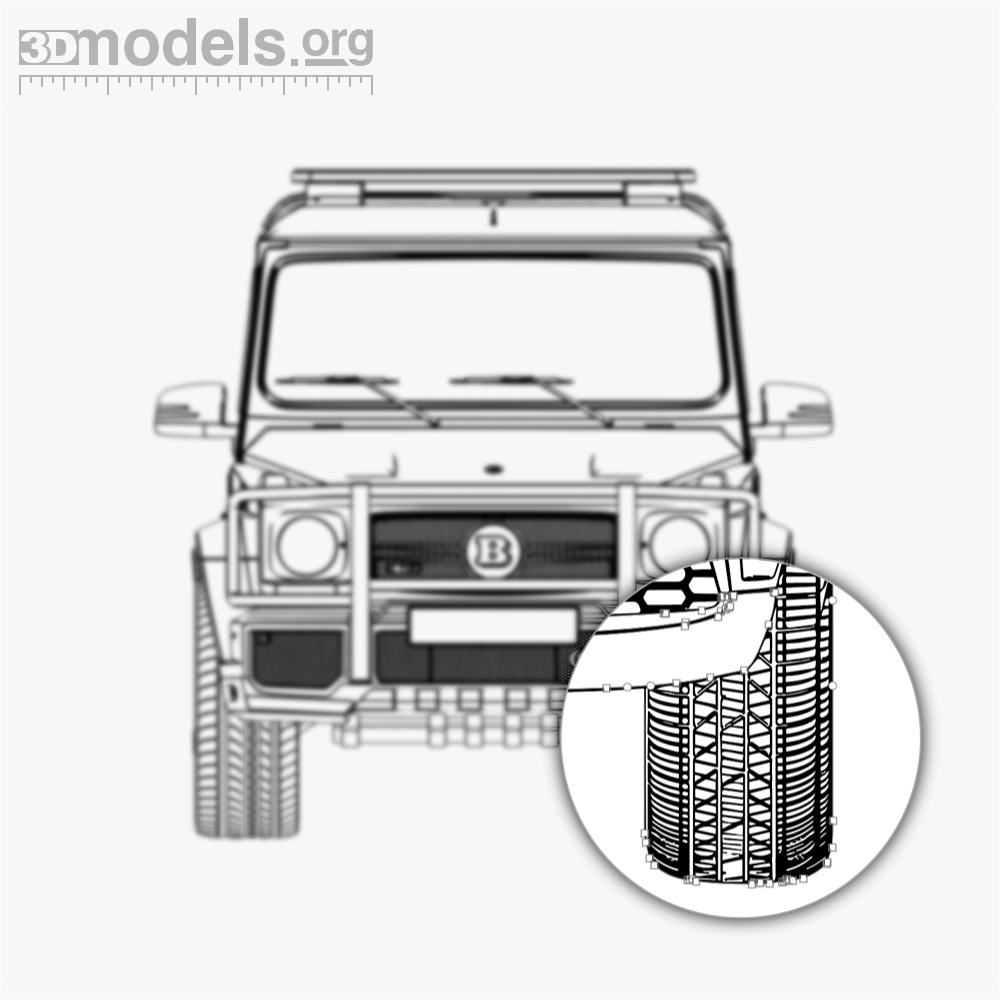 Mercedes-Benz G-class Brabus G700 Widestar Police Dubai 2016 Vector ...