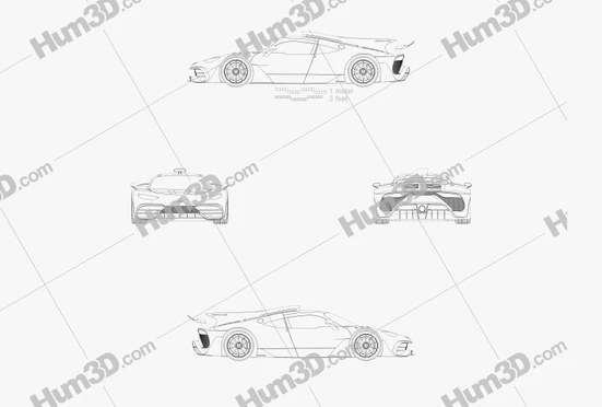 AMG blueprints Baixar em PNG - 3DModels.org