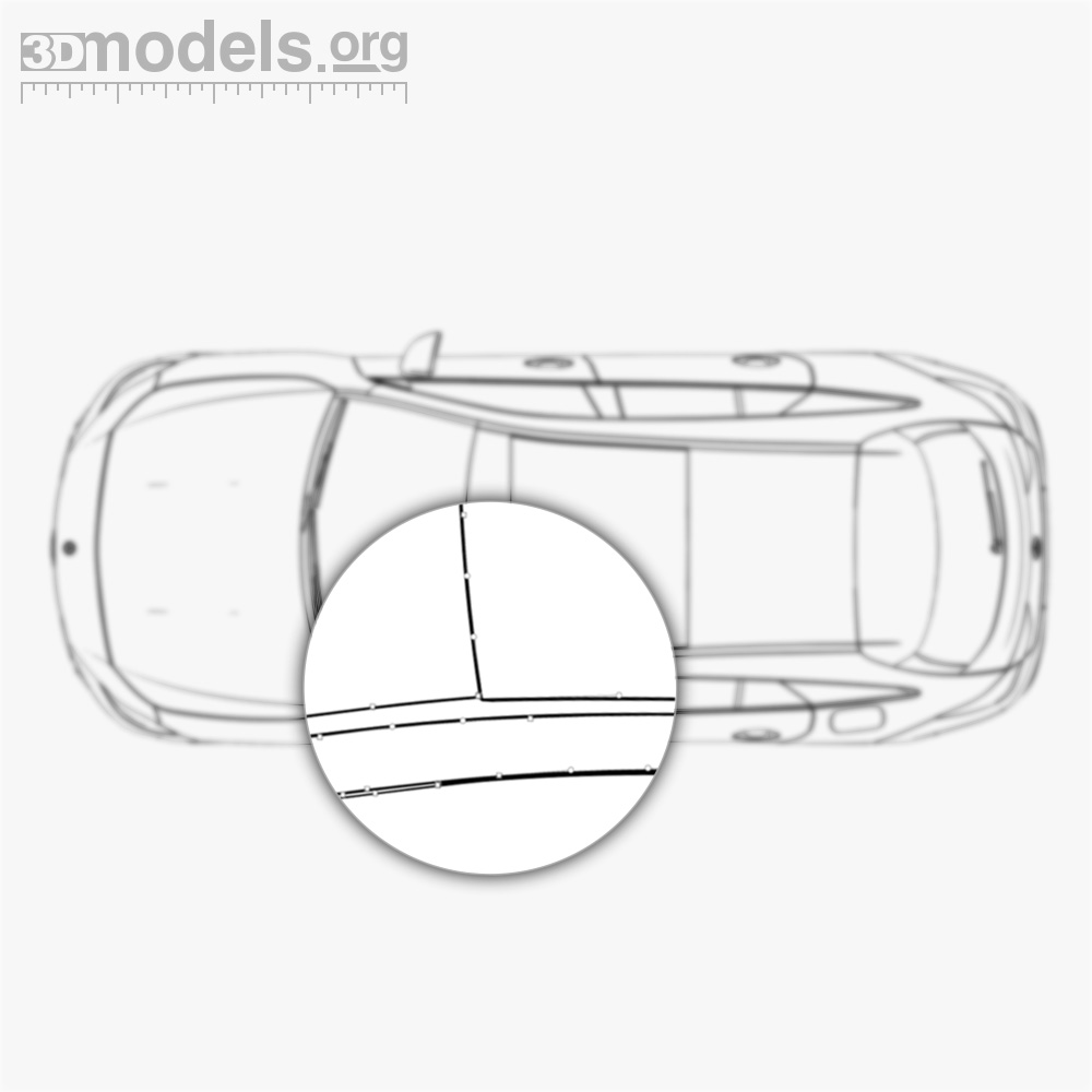 Mercedes-Benz CLA-class Shooting Brake AMG-Line 2022 Vector Blueprint ...