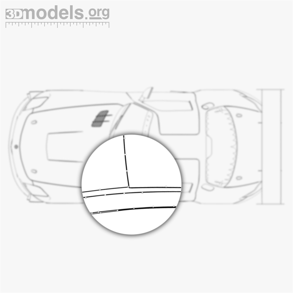 Mercedes-Benz SLS-class AMG GT3 Black Falcon 2014 Vector Blueprint ...