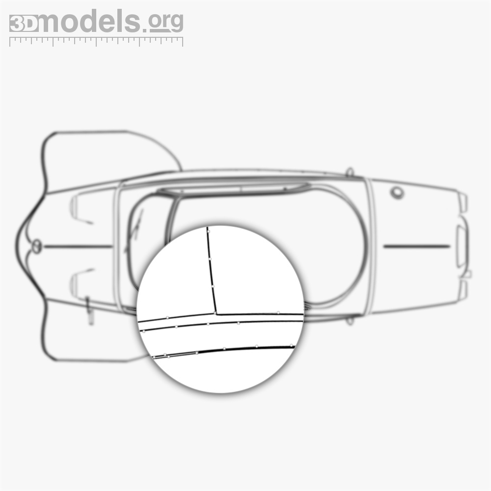 Messerschmitt KR200 1956 Vector Blueprint - 3DModels.org