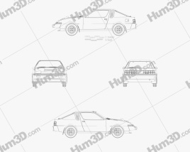 Cadillac Project GTP Hypercar 2022 Blueprint - 3DModels.org