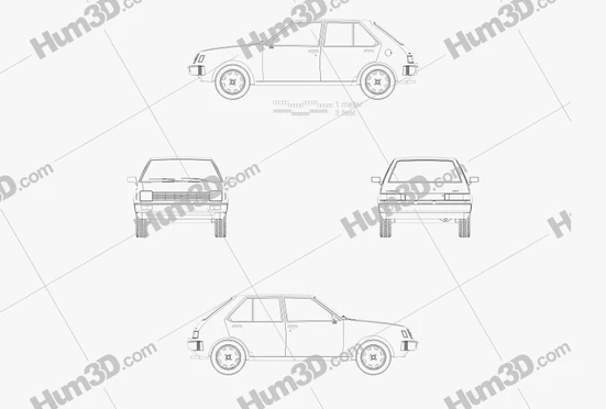 Mitsubishi Mirage blueprints Download in PNG - 3DModels.org