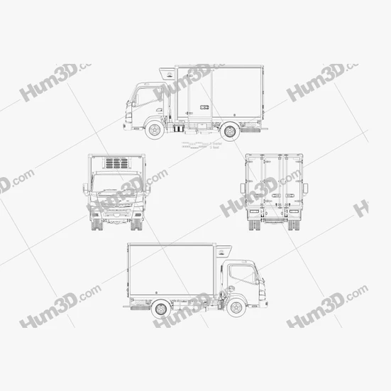 Mitsubishi blueprints Download in PNG - 3DModels.org