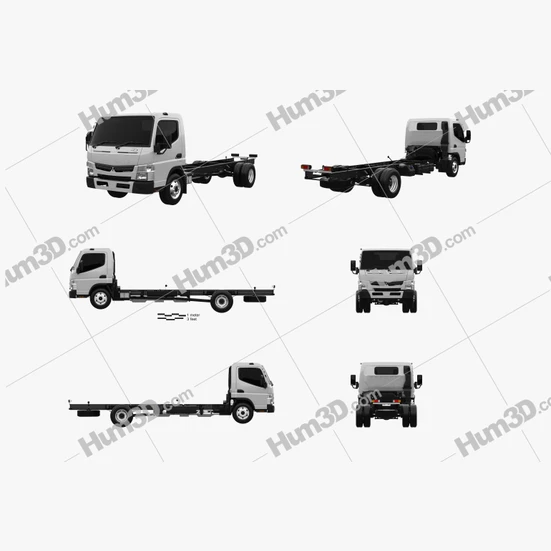 Chassis truck blueprints Download in PNG - 3DModels.org