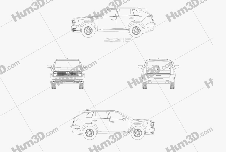 Mitsuoka Buddy 2022 Blueprint - 3DModels.org