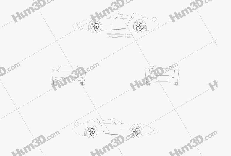 Speed Racer Mach 5 1997 Plano - 3DModels.org