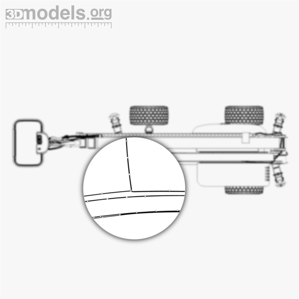 Articulated Boom Lift Vector Blueprint - 3DModels.org