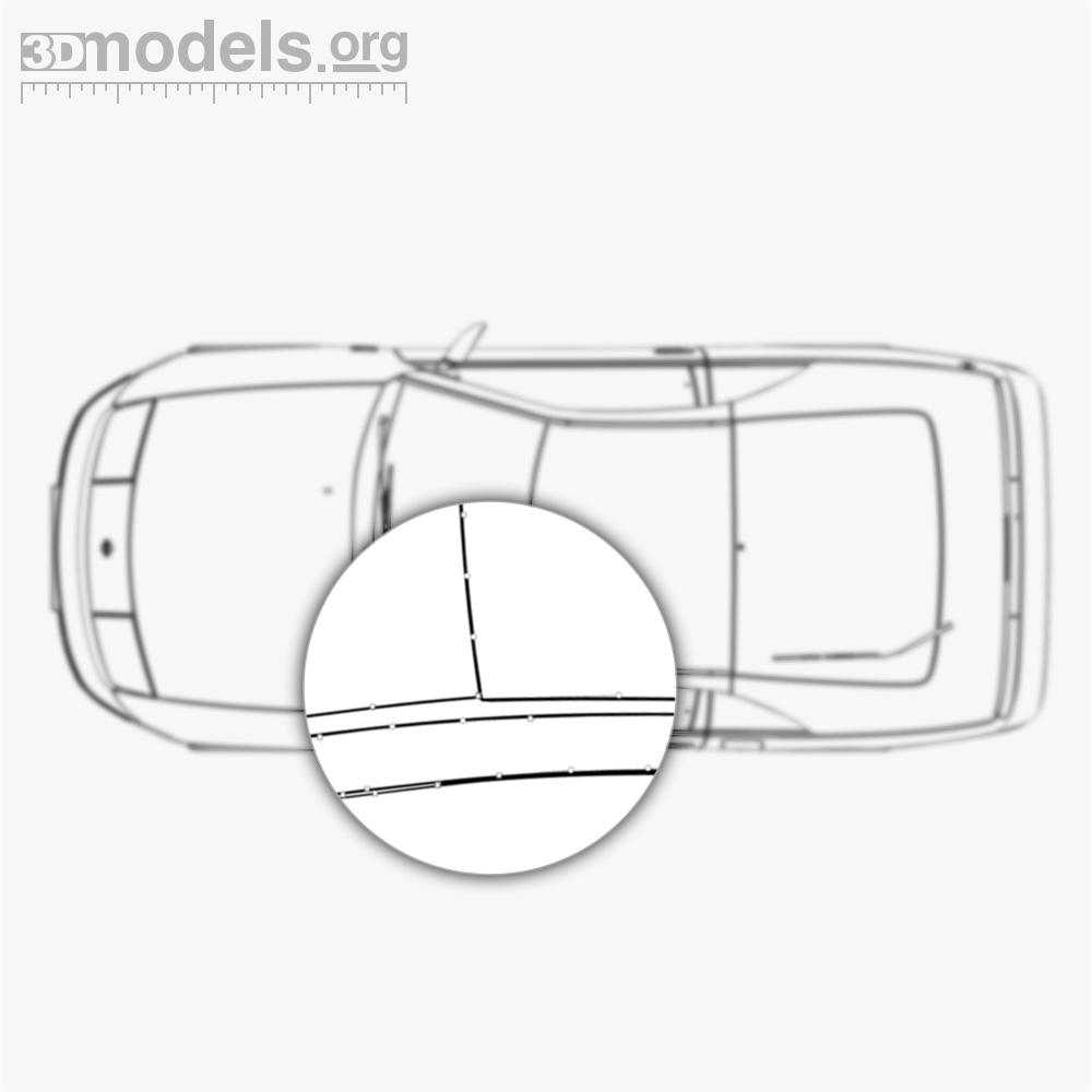 Nissan 300ZX (Z32) 2 seater 1993 Vector Blueprint - 3DModels.org