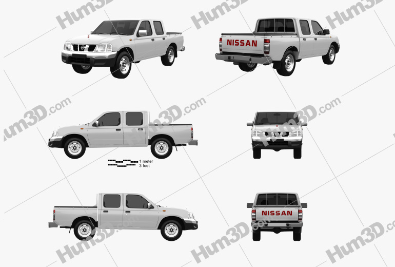 Nissan Ddsen 2018 Blueprint Template - 3DModels.org