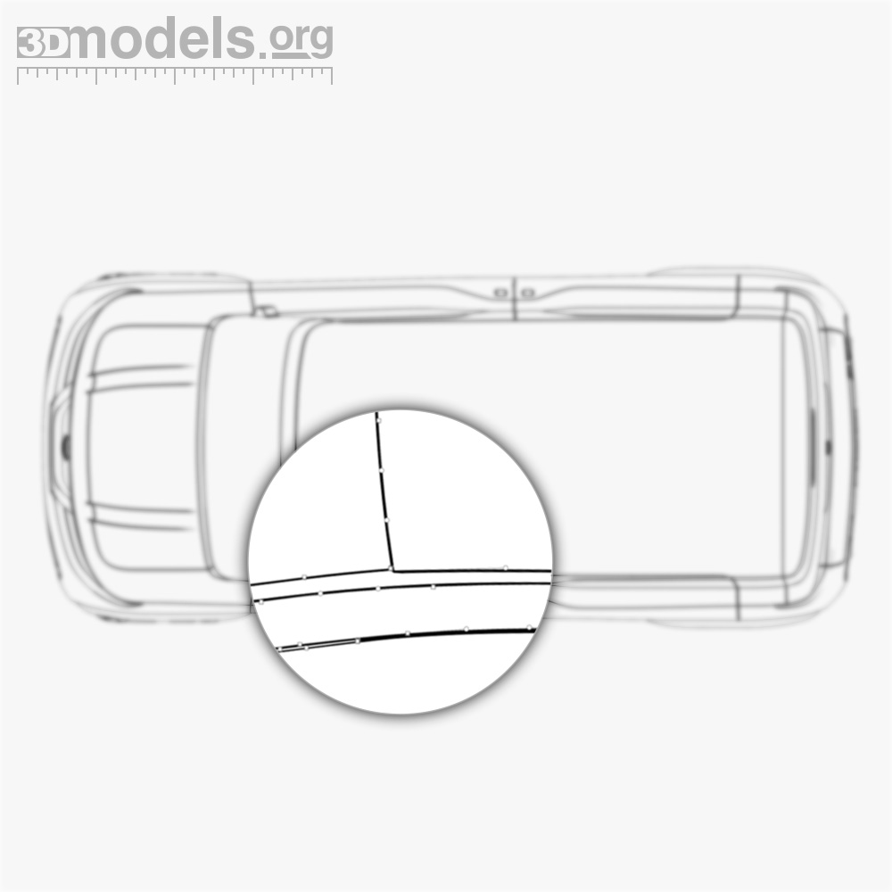 Nissan Teatro for Dayz 2019 Vector Blueprint - 3DModels.org