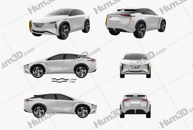 Nissan IMx 2020 Blueprint Template - 3DModels.org