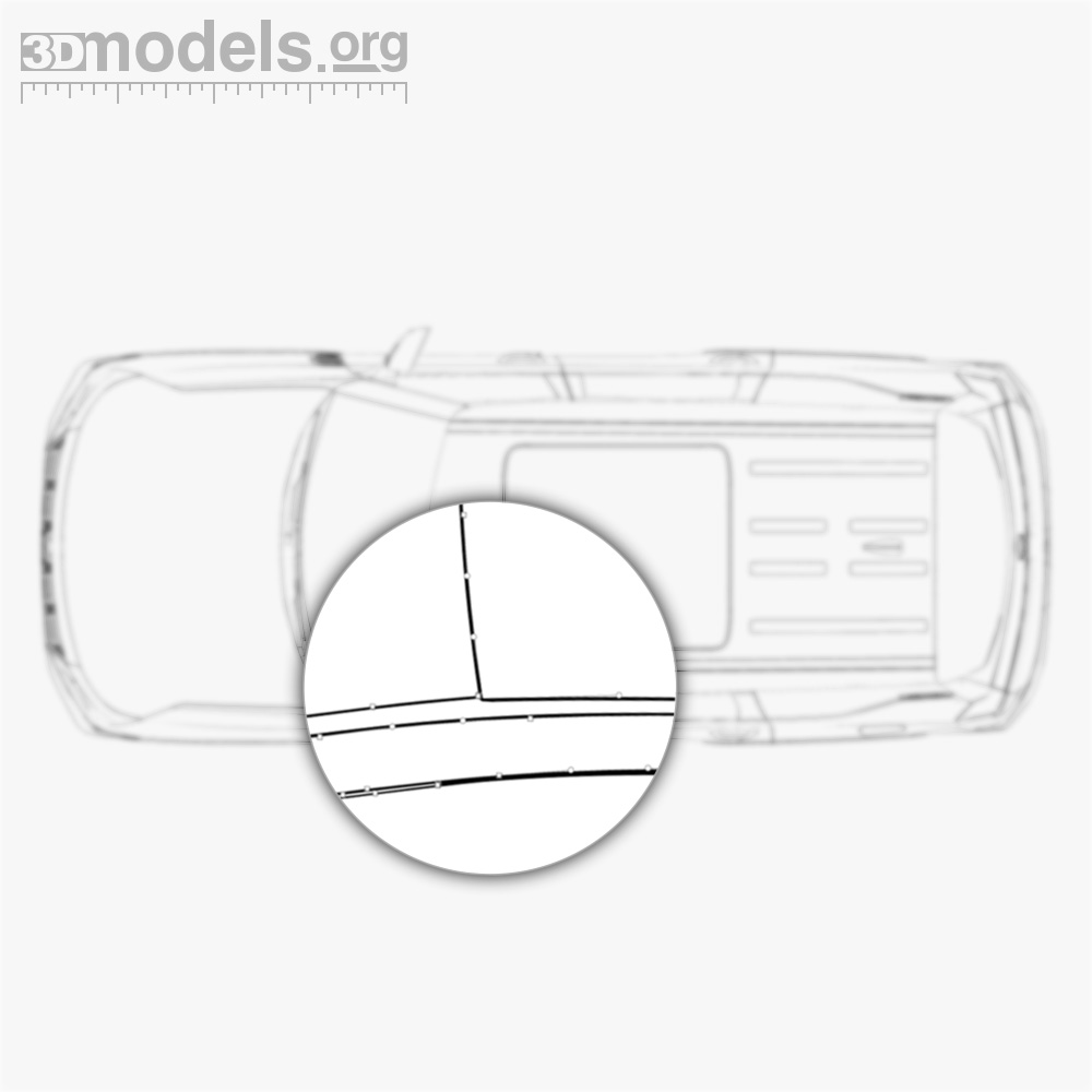 Nissan Armada Nismo 2025 Vector Blueprint - 3DModels.org
