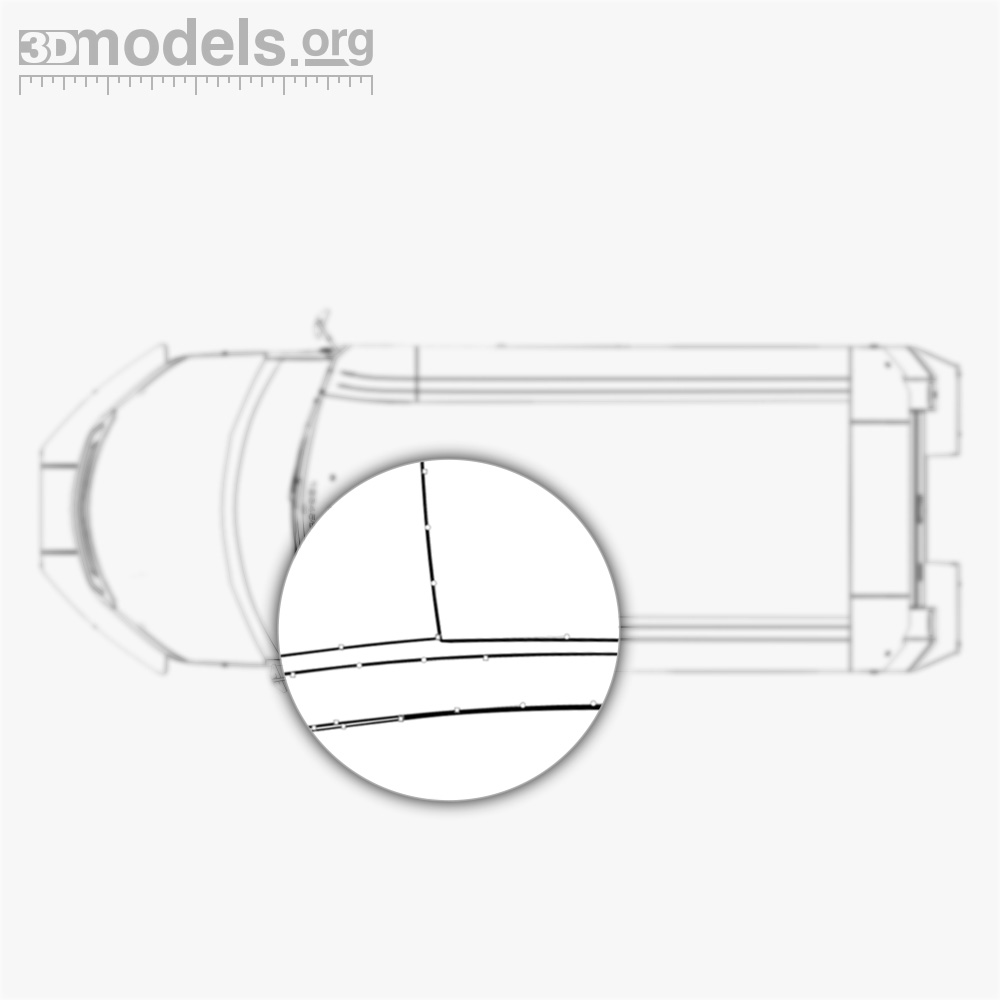 Oshkosh NGDV USPS Fourgon 2025 Plan Vectoriel - 3DModels.org