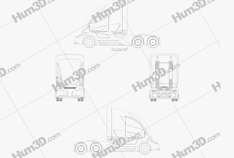 Peterbilt Walmart Advanced Vehicle Experience Truck 2015 Blueprint ...