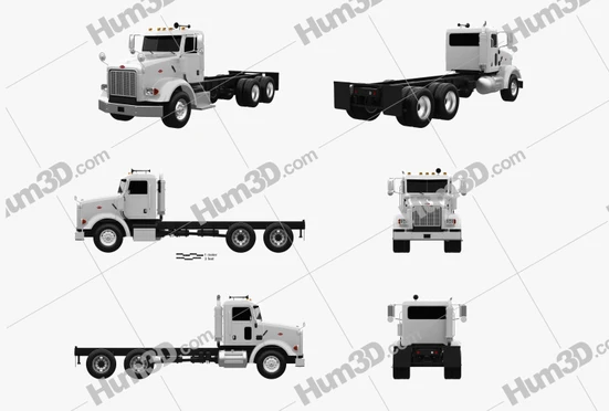 Peterbilt blueprints Download in PNG - 3DModels.org