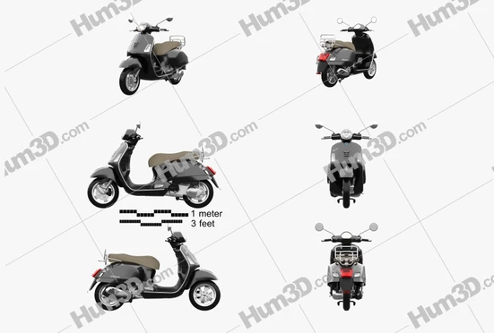 Piaggio blueprints Download in PNG - 3DModels.org