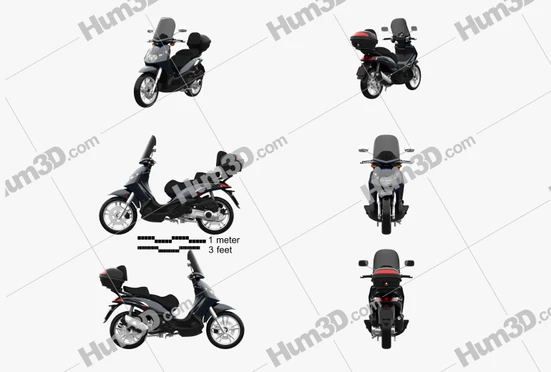 Piaggio blueprints Download in PNG - 3DModels.org