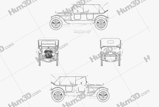 Pierce blueprints Download in PNG - 3DModels.org
