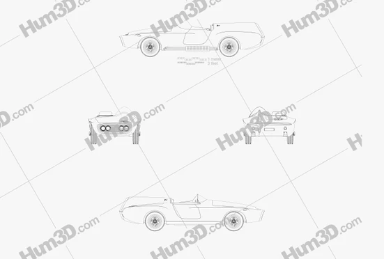 Plymouth blueprints Download in PNG - 3DModels.org