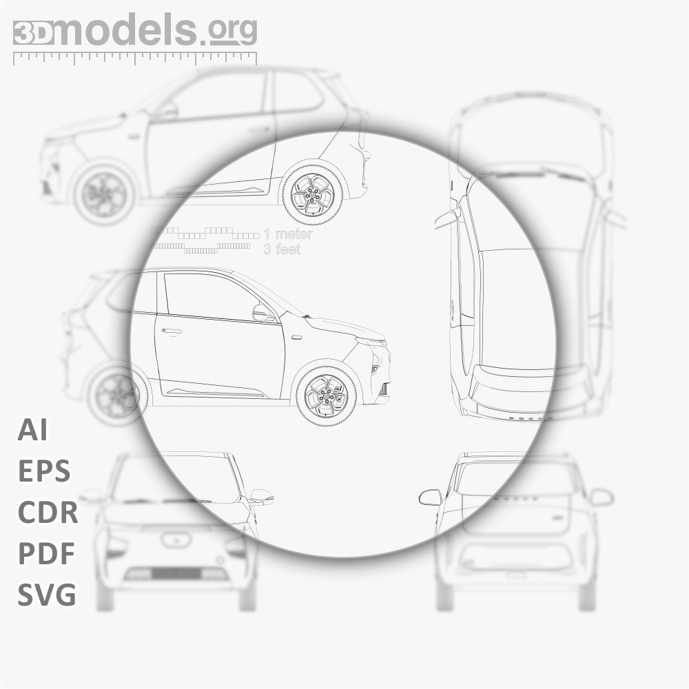 Pocco Lojo EV 2025 Vector Blueprint - 3DModels.org