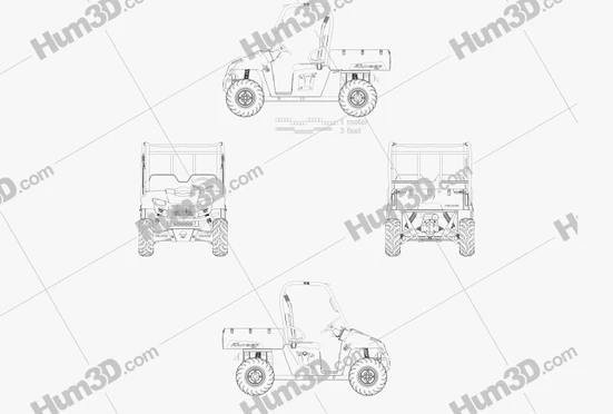 ATV blueprints Download in PNG - 3DModels.org