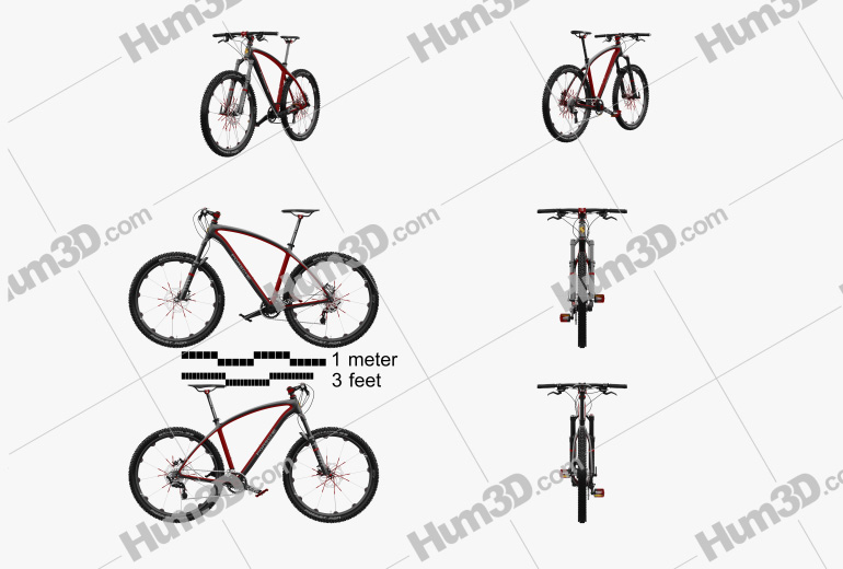 Porsche Bike RX 2016 Blueprint Template - 3DModels.org