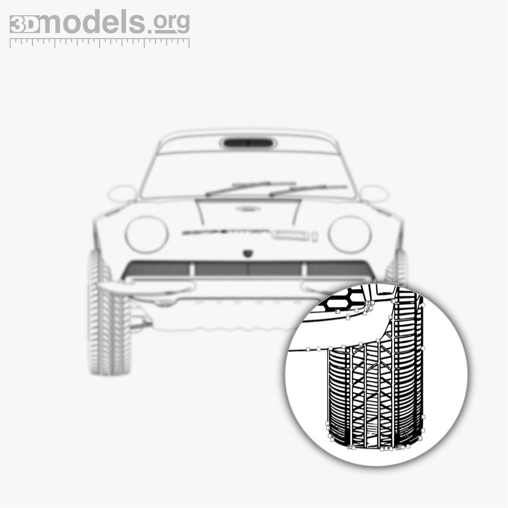 Porsche Singer Nghiên Cứu Thi Đấu Đa Địa Hình 2024 Bản Vẽ Vector ...
