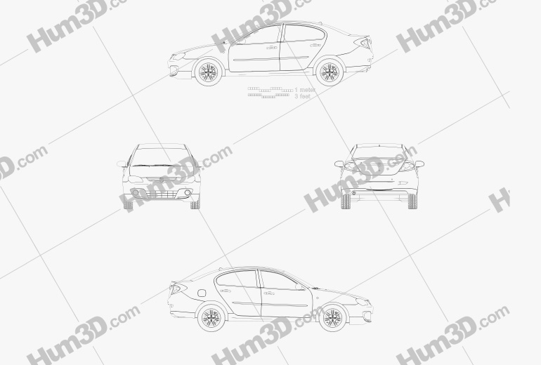 Proton Persona 2013 Blueprint - 3DModels.org