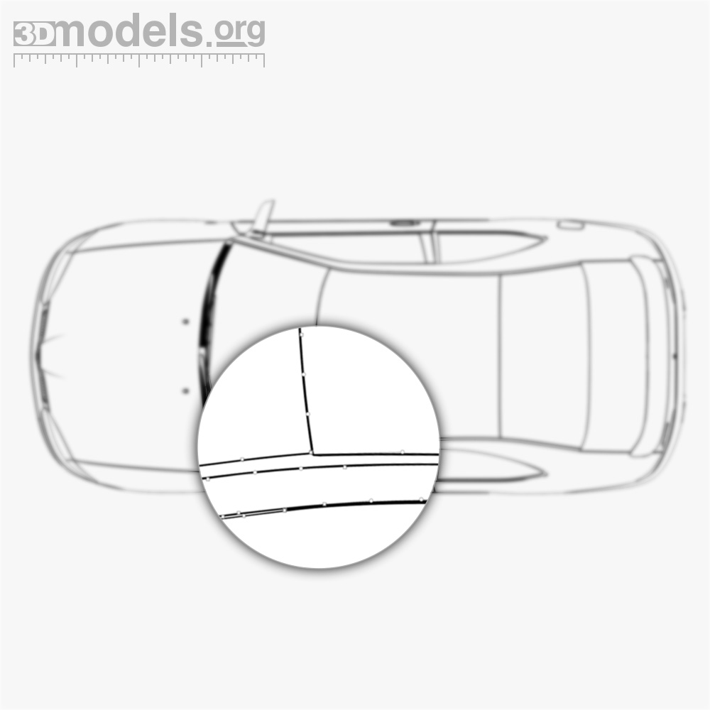 Proton Putra 2004 Vector Blueprint - 3DModels.org